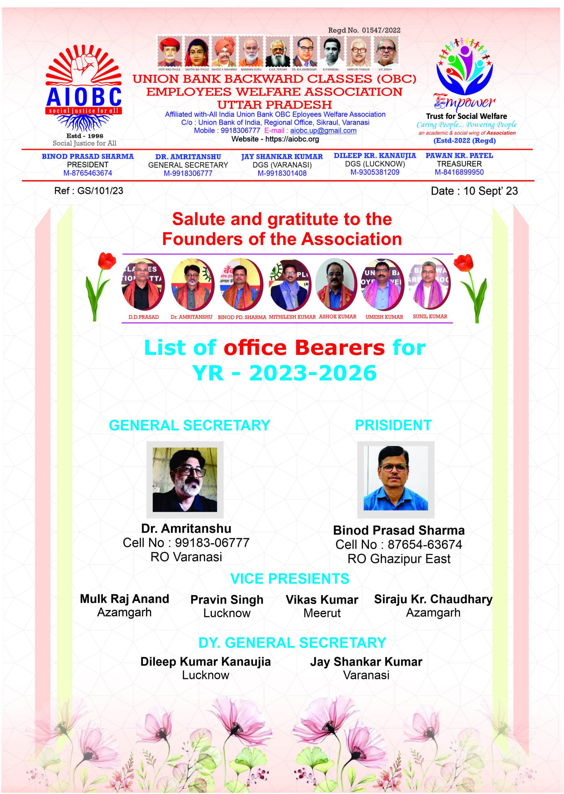 OFFICE BEARERS – aiobc.org